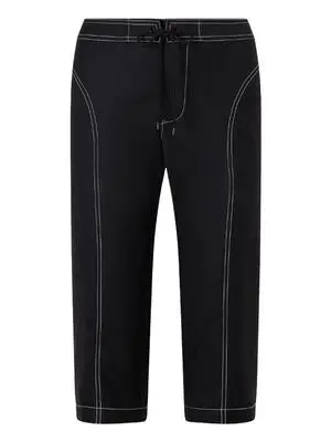 Aflalo Aflalo Zuri Wool-Twill Skinny-Leg Capri Pants Black