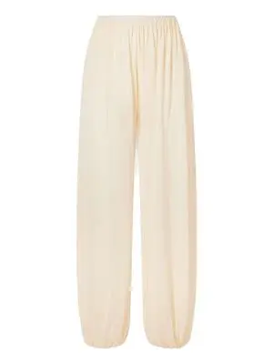 Aflalo Lolana Satin-jersey Balloon Pants - Ivory