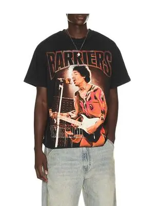 BARRIERS WORLDWIDE X Jimi Hendrix Soul Brother Tee - Black