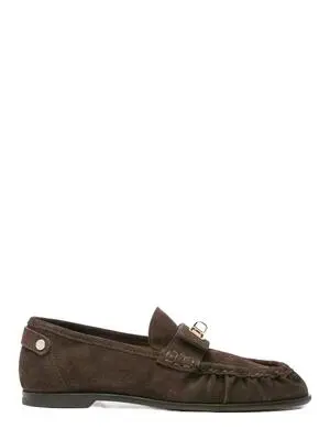 Sandro Leather Loafers - Brown