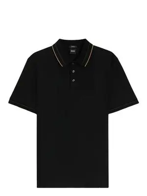 BOSS Cotton Polo Shirt - Black