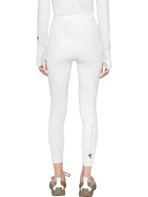 Adidas By Stella McCartney Leopard-print Leggings - White