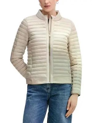SAVE THE DUCK Zip Puffer Jacket - Neutrals