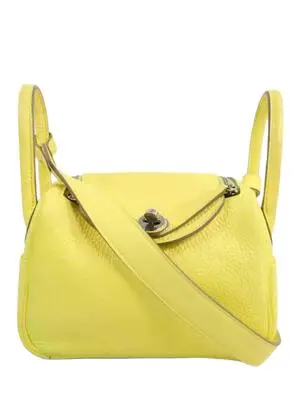 Hermès Hermès Mini Lindy Tote Bag Yellow