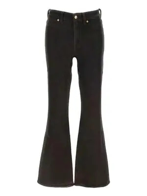 7 For All Mankind Button-fastening Flared-leg Jeans - Brown