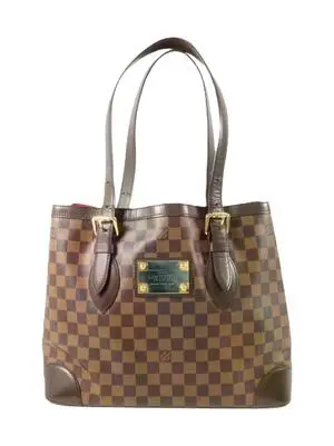 LOUIS VUITTON Louis Vuitton Damier Ebene Hampstead Tote Bag Brown