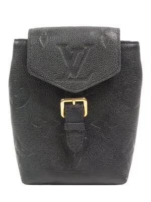 LOUIS VUITTON Monogram Empreinte Leather Backpack - Black