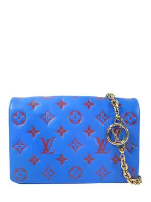 LOUIS VUITTON Louis Vuitton Pochette Coussin Monogram Shoulder Bag Blue