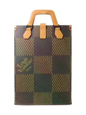 LOUIS VUITTON Mini Monogram Giant Damier 2-way Tote Bag - Brown