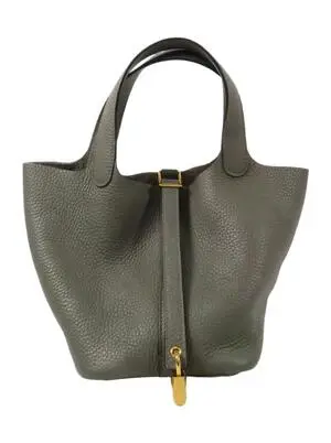 Hermès 18 Lock Picotin Tote Bag - Grey