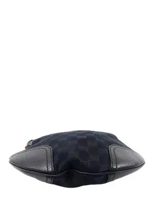 Gucci Gg Canvas Shoulder Bag - Black