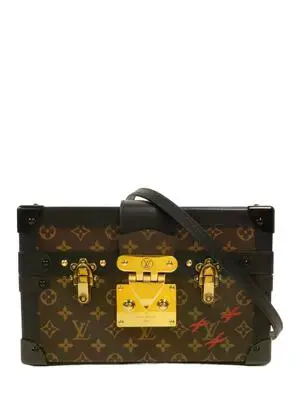 LOUIS VUITTON Monogram Petite Malle Shoulder Bag - Brown