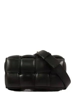 Bottega Veneta Cassette Intrecciato Padded Mini Bag - Black