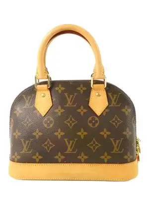 LOUIS VUITTON Monogram Canvas Bb Alma Handbag - Brown