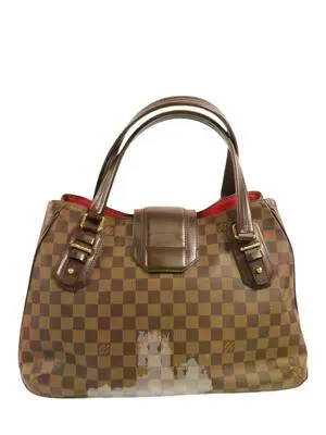 LOUIS VUITTON Damier Ebene Griet Tote Bag - Brown