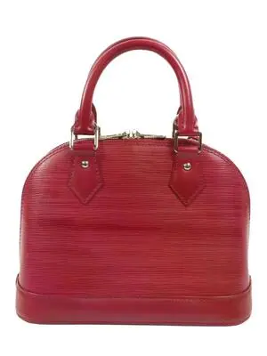 LOUIS VUITTON Alma Bb Epi Leather Tote Bag - Red