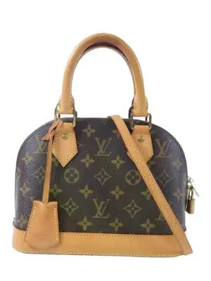 LOUIS VUITTON Monogram Canvas Bb Alma Tote Bag - Brown