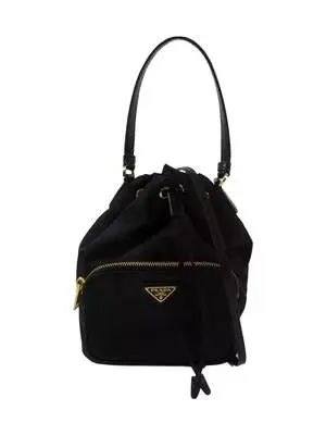 Prada Duet Re-nylon Bucket Bag - Black