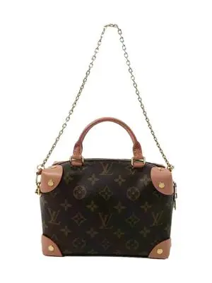 LOUIS VUITTON Monogram Canvas Petite Malle Souple Mini Bag - Brown
