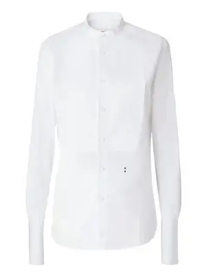 Fendi Cotton Poplin Shirt With Embroidered Details - White