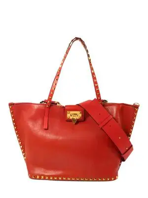 Valentino Garavani Valentino Garavani Rockstud Hyde Tote Bag Red
