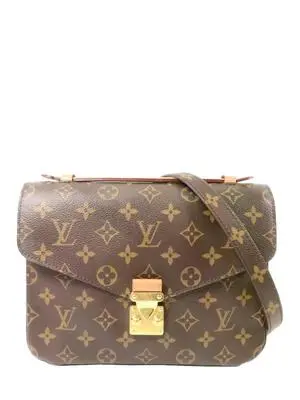 LOUIS VUITTON Louis Vuitton Monogram Pochette Metis MM Bag Brown
