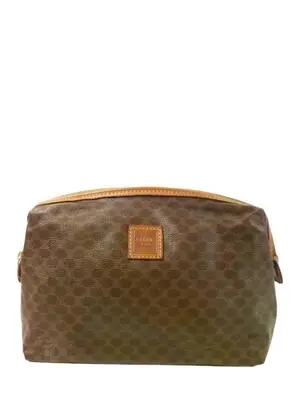 Celine Macadam Patterned Clutch Bag - Brown