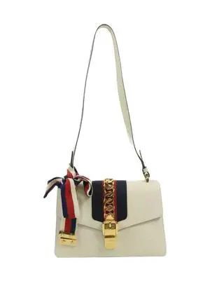 Gucci Sylvie Shoulder Bag - White