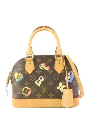 LOUIS VUITTON Love Lock Alma Bb Tote Bag - Brown
