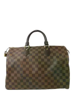 LOUIS VUITTON Damier Speedy 35 Luggage Bag - Brown