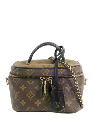 LOUIS VUITTON Monogram Reverse Canvas Vanity Tote Bag - Brown