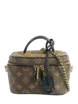 LOUIS VUITTON Monogram Reverse Canvas Vanity Tote Bag - Brown
