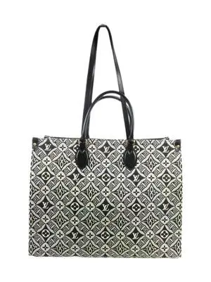 LOUIS VUITTON Louis Vuitton Gm Onthego Jacquard Tote Bag Black