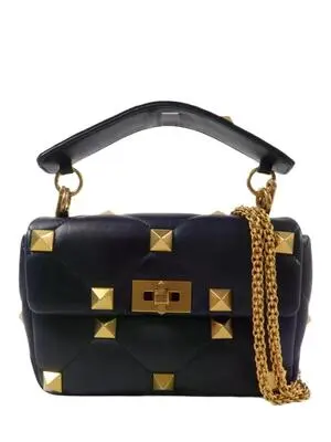 Valentino Garavani Roman Stud Satchel Bag - Blue