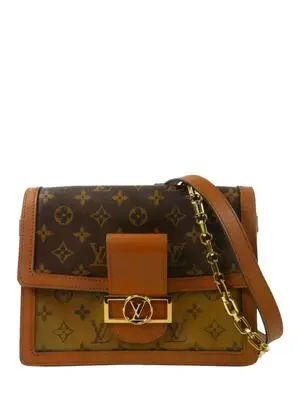 LOUIS VUITTON Dauphine Mm Monogram Reverse Shoulder Bag - Brown