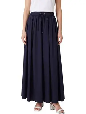 Herno A-line Midi Skirt With High Elasticated Waist - Blue