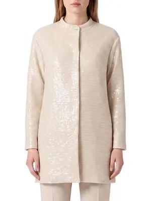 Herno Long Sleeve Coat - Ivory