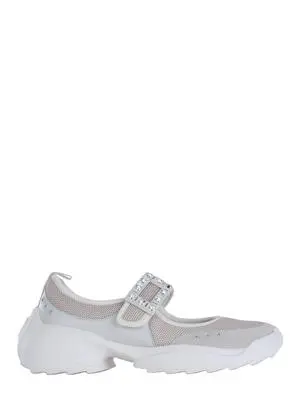 ROGER VIVIER Embellished Mary Jane Flats - Beige