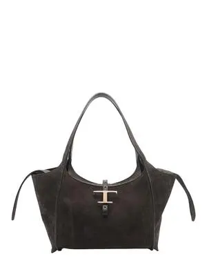 TOD'S Suede Shoulder Bag - Brown