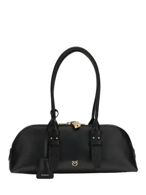 PINKO Pinko Black Leather Crossbody Bag