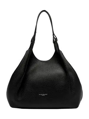 GIANNI CHIARINI Textured Leather Shoulder Bag - Black