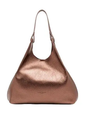 GIANNI CHIARINI Textured Leather Shoulder Bag - Bronze