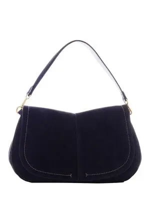 GIANNI CHIARINI Suede Crossbody Bag - Ink