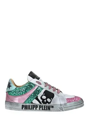 Philipp Plein Embellished Sneakers - Turquoise