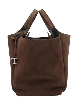 TOD'S Suede Handbag - Brown