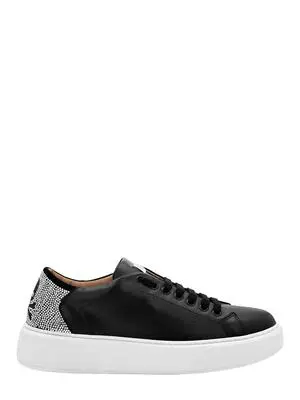 Philipp Plein Embellished Skull Sneakers - Black
