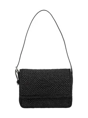 Manebí Woven Shoulder Bag - Black