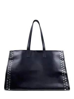 Gimaguas Suede Tote Bag - Black