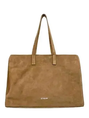 Gimaguas Suede Tote Bag - Camel