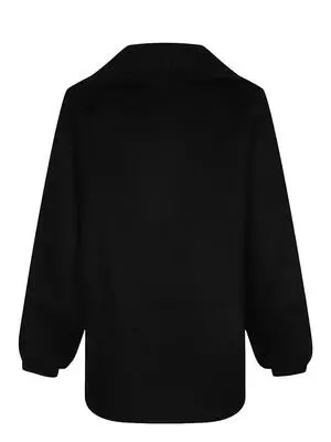 P.a.r.o.s.h Layered Zip-up Jacket With High Neck - Black